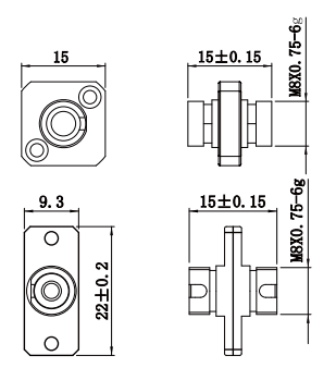 FC Rectangle Flange Fiber Optic Adapter