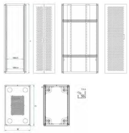 Server Rack 19 inches rack server cabinet 32U 47U network cabinet IDC ...