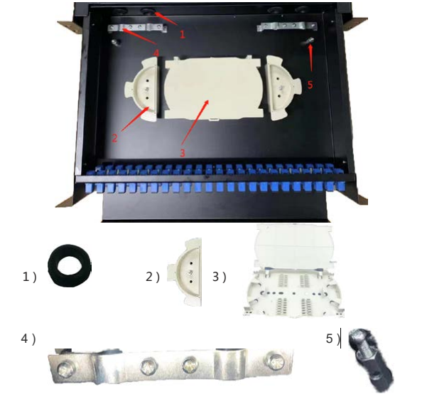 2U 19inch Rack Mount Fiber Optic Patch Panel