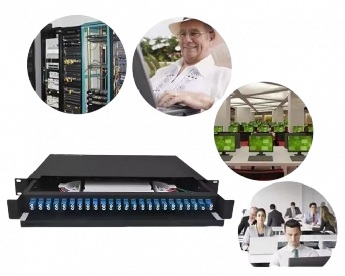 1U 19" Rack Mount Fiber Optic Patch Panel