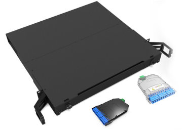 1U UHD MPO/MTP-LC Full Cover Fixed Rack Mount Fiber Optic Patch Panel ...