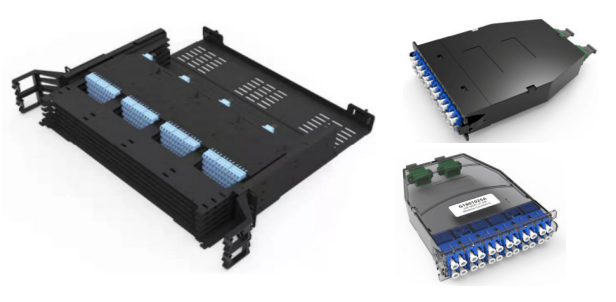 2U UHD MPO/MTP-LC 288F Full cover Fixed Rack mounted Patch panel-24 ...