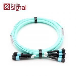 （4*12）48F MTP OM4 Fiber Optic Trunk Cable