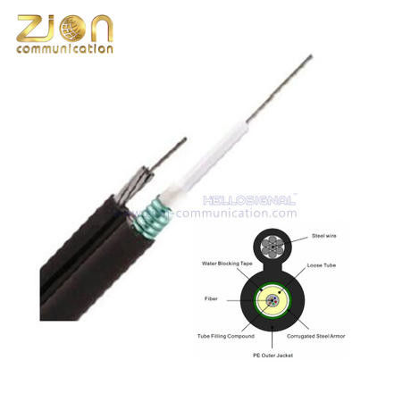 PSP Armored Uni Tube Aerial Installation Fiber Optic Figure 8 GYXTC8S