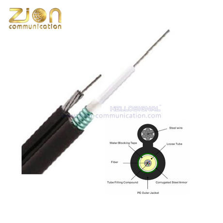 PSP Armored Uni Tube Aerial Installation Fiber Optic Figure 8 GYXTC8S